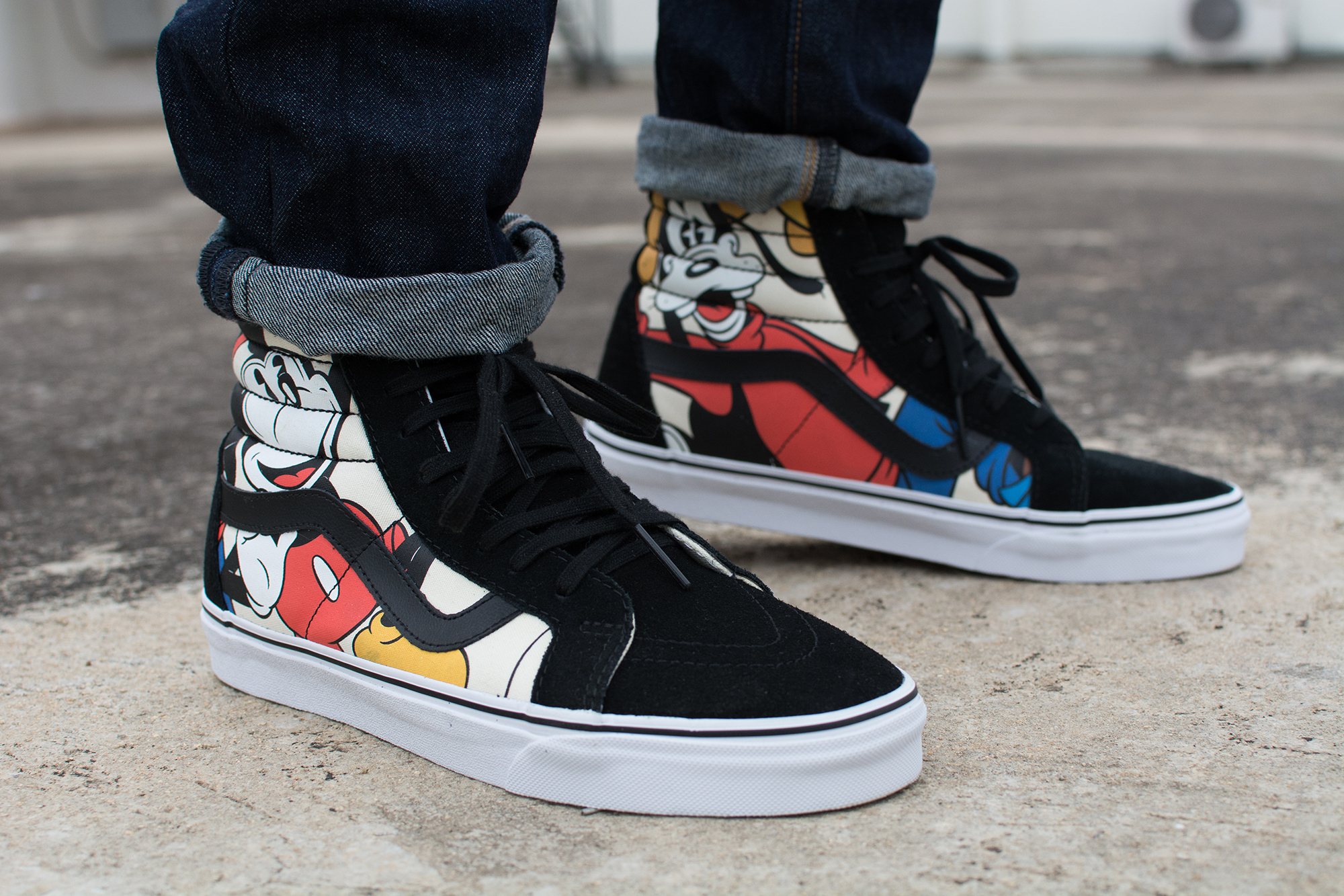 We Used To Be Friends – Disney Vans Sk8 Hi Re-issue – bowties and bones
